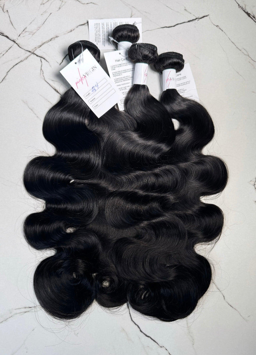 4 Bodywave Bundles/ Lux Mink – Pinky Virgin Extensions LLC