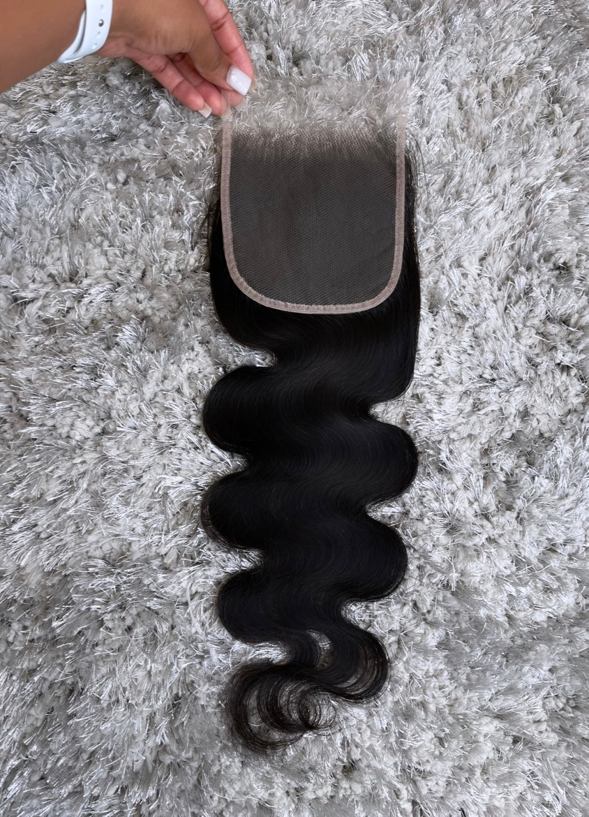 5X5 HD lace closure straight + bodywave – Pinky Virgin Extensions LLC